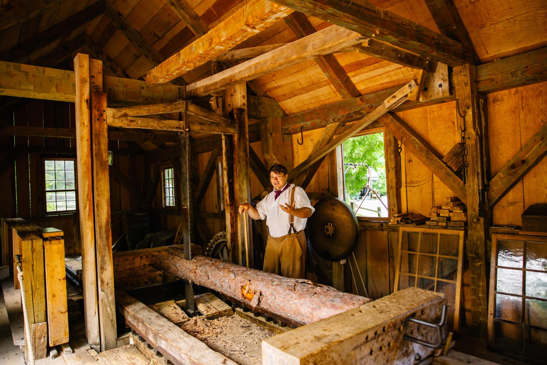 Sawmill Demonstration - Mackinac State Historic Parks